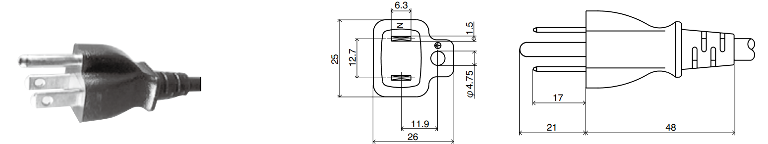 VCTF3×1.25 12A-125V